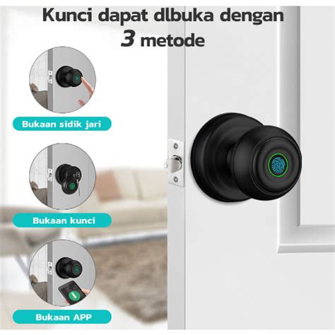 Jual Kunci Pintu Sidik Jari Smart Doorlock Kunci Pintu Fingerprint Shopee Indonesia