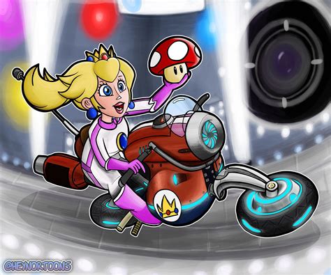 Princess Peach Mario Kart Motorcycle