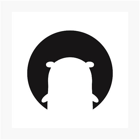 Golang Gopher Black Silhouette Photographic Print For Sale By Clgtart