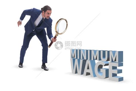 最低工资的概念与商人高清图片下载 正版图片504555447 摄图网