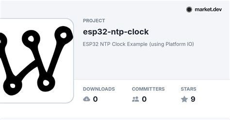 Esp Ntp Clock Ecosystem Directory Market Dev