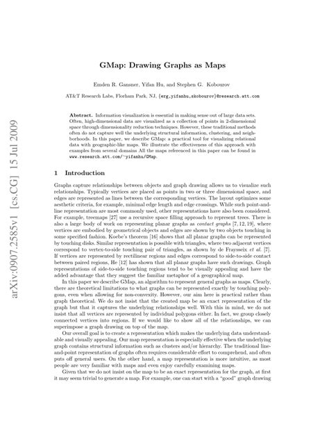 PDF GMap Drawing Graphs As Maps