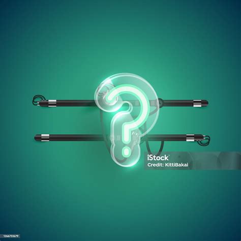 플라스틱 케이스 가 주위에 현실적인 네온 물음표문자 벡터 일러스트 0명에 대한 스톡 벡터 아트 및 기타 이미지 0명 3차원 형태 네온 Istock