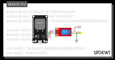 Onoff Relay Wokwi Esp32 Stm32 Arduino Simulator