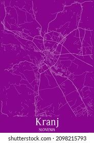 Purple Map Ptuj Slovenia Stock Illustration 2098215802 Shutterstock