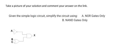 Solved Take A Picture Of Your Solution And Comment Your Chegg