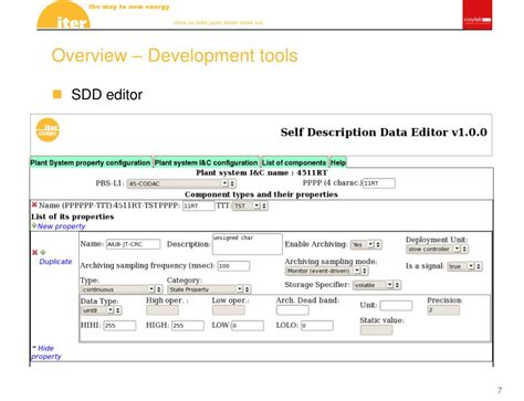 Ppt Iter Codac Development Environment Codac Core System Powerpoint