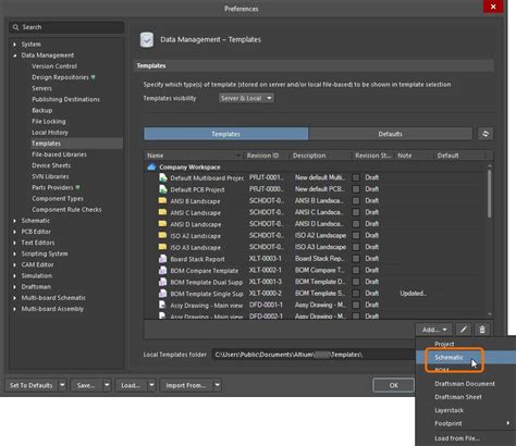 Creating A Schematic Template In Altium Designer Altium Designer 22 기술문서