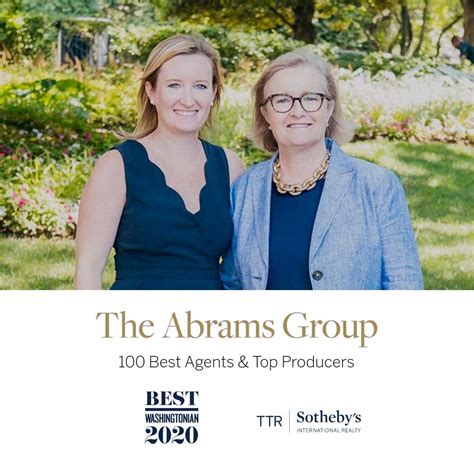 Courtney And I Are Honored To Be Recognized By Washingtonian Magazine As 100 Best Agents And Top