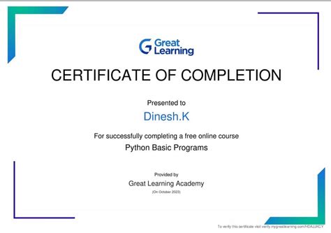 I Have Completed Python Basic Programs Dinesh Krishnasamy