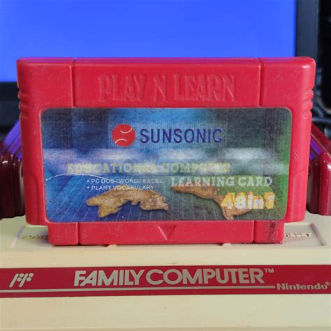 Sunsonic Education Famicom [bootleg] ตลับก๊อปเก่า Ic เล่นได้ Shopee Thailand