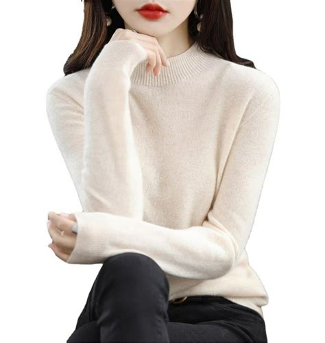 여자 심플 롱루즈핏티 추동 반폴라 니트 루즈 이너 풀오버 긴팔 핏 울 별빛4 티몬