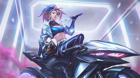 2560x1440 Akali 8k K Da League Of Legends 1440p Resolution Wallpaper