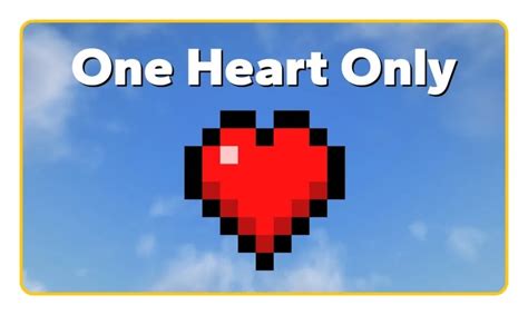 Minecraft But You Have One Heart 💜 Addon For Minecraft