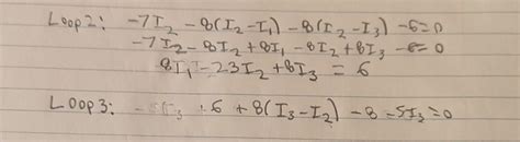 Solved Mesh Analysis Question Why In Loop 3 Is It 8i3 I2