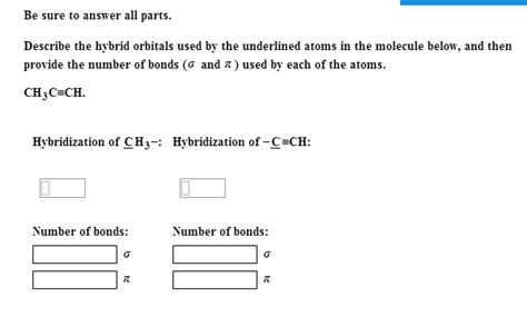 Solved Be Sure To Answer All Parts Describe The Hybrid