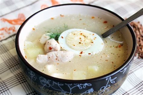 Куриный суп с гречкой и сыром - рецепт приготовления