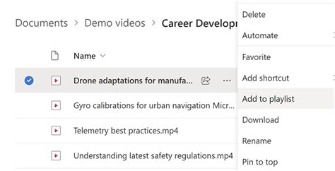Manage Your Playlist Microsoft Stream Microsoft Learn