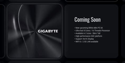 Gigabyte Teases Brix Mini Pcs With Amd Renoir Apus Notebookcheck Net News