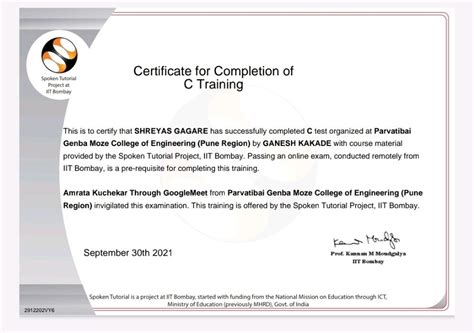 Shreyas Gagare On Linkedin Certificateofcompletion Iitbombay