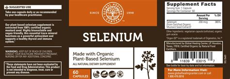 Selenium 60 Capsules Alkaline Health