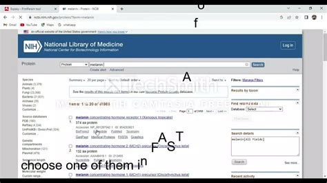 How To Use Bioinformatic Tool Expasy Tool Youtube