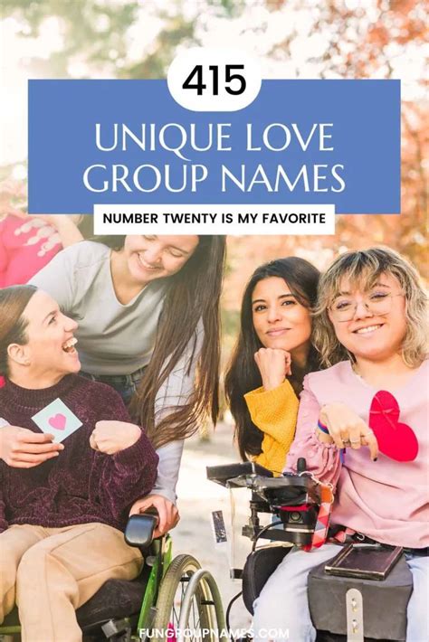 415 Fun Love Group Names For Everyone