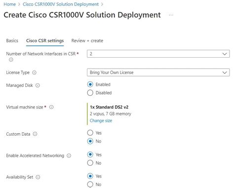 Cisco Csr 1000v Deployment Guide For Microsoft Azure How To Deploy A Cisco Csr 1000v On