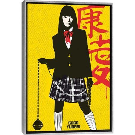 Gogo Yubari Kill Bill Art Canvas Wall Art By Toastdesign Icanvas Kill Bill Yubari Noir