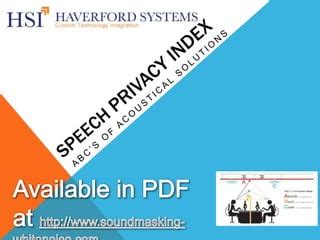 Spi Speech Privacy Index PPTX