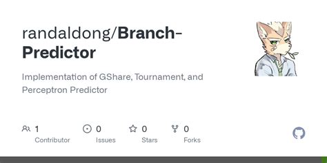 Github Randaldong Branch Predictor Implementation Of Gshare Tournament And Perceptron Predictor