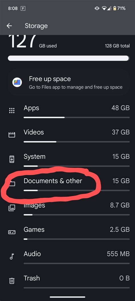 Documents Taking Too Much Space Even Though There Isnt Large Files R