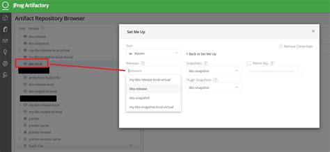 Artifactory Artifactoy Maven Repository Generate Maven Settings Only