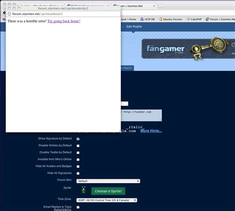 BUG Unable To Open Sprite Selector Forum Bugs And Feature Requests Forum Starmen Net