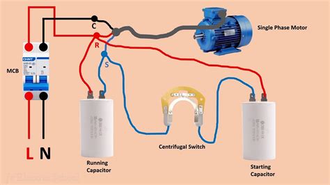 On Video Single Phase Motor Centrifugal Switch Double Capacitor Electrical And Electronics