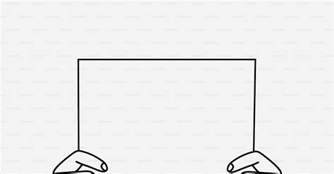 두 손은 백지를 들고 있다 빈 포스터를 보여주는 손의 손으로 그린 선형 벡터 그림 벡터 Unsplash의 그림 이미지