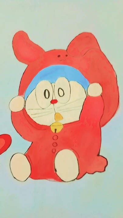 Drawing Of Doremon In Wall🎉 Prakritikarlapihu Music Youtube