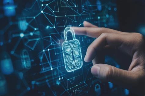 Premium Ai Image Personal Data Protection Digital Fingerprint Trace A Padlock Know Your