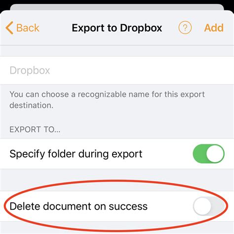 Automatically Delete A Document After Export Genius Scan