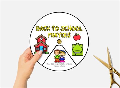 Back To School Prayers Christian Sunday School Bible Craft Tpt