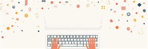 Colorful Hands Typing On A Keyboard With Digital Elements Floating Representing Digital Work
