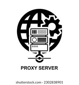Proxy Server Icon Proxy Server System Stock Vector Royalty Free Shutterstock