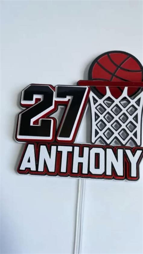 Basketball Cake Topper For Sports Lovers