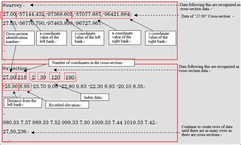 Cross Section File Riv IRIC User S Manual 4 0 0 Documentation