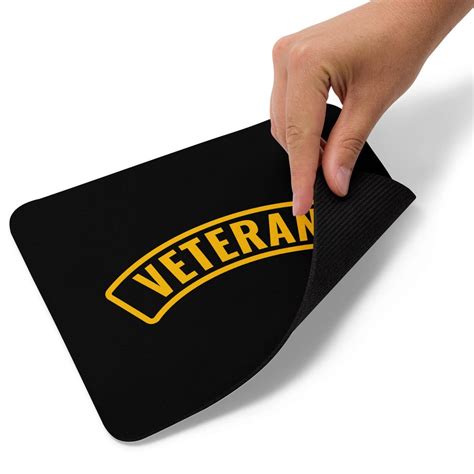 Military Veteran Tab Tactical Patch Veteran Pride Emblem Mouse Pad