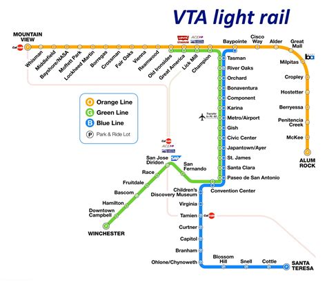Vta Light Rail Map