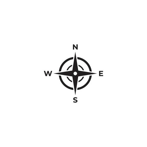 Compass Logo Directional Guide Or Pandom Compass Logo Icon Vector Illustration Template