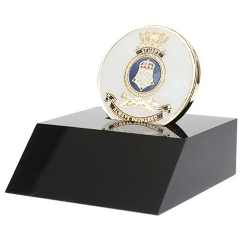 Hmas Stuart Medallion In Stand Navy Shop