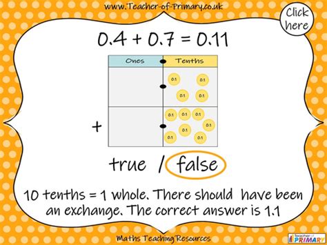Adding Decimals Beyond 1 Year 5 Teaching Resources