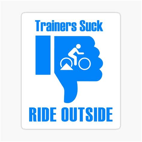 Trainers Suck Ride Outside Sticker By Esskay Redbubble